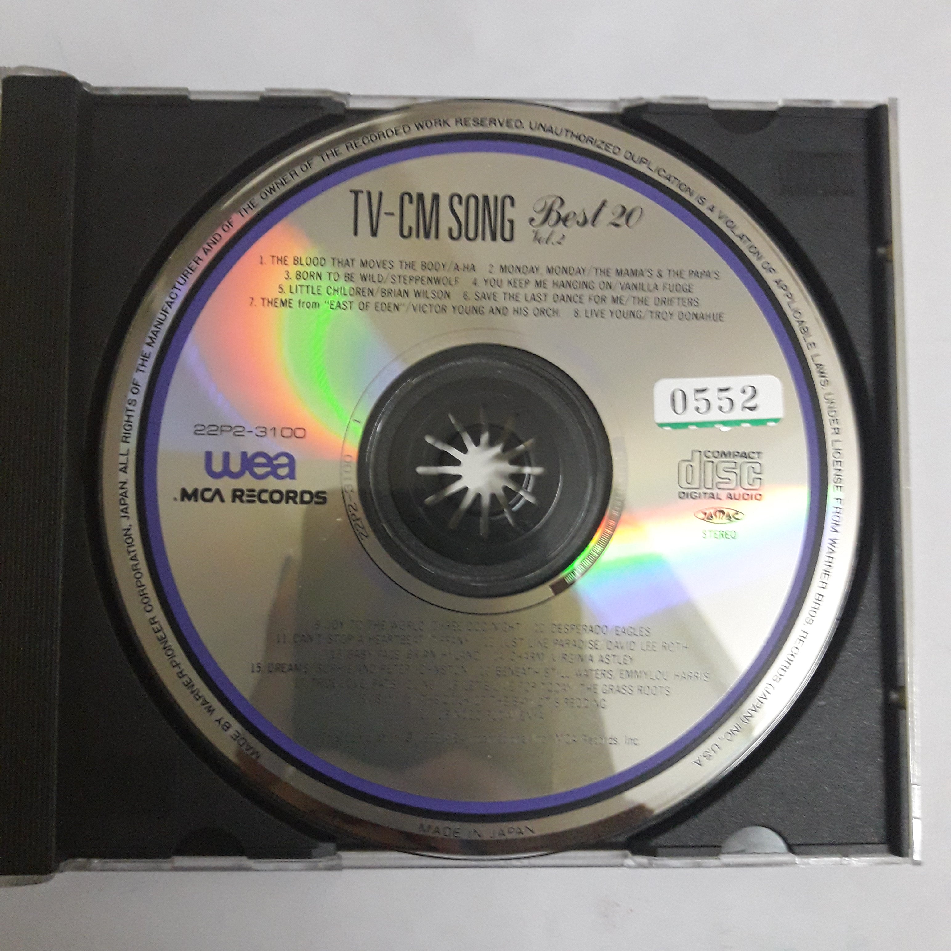 ซีดี Various - Tv-Cm Song Best 20 Vol.2 (CD) (VG) – Restory Music