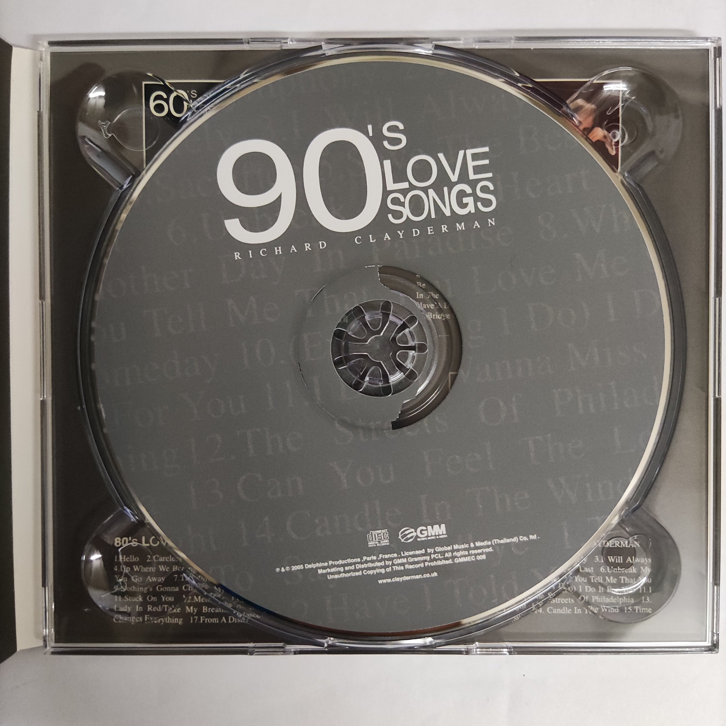 ซีดี Richard Clayderman - 90's Love Songs (CD) (VG) – Restory Music