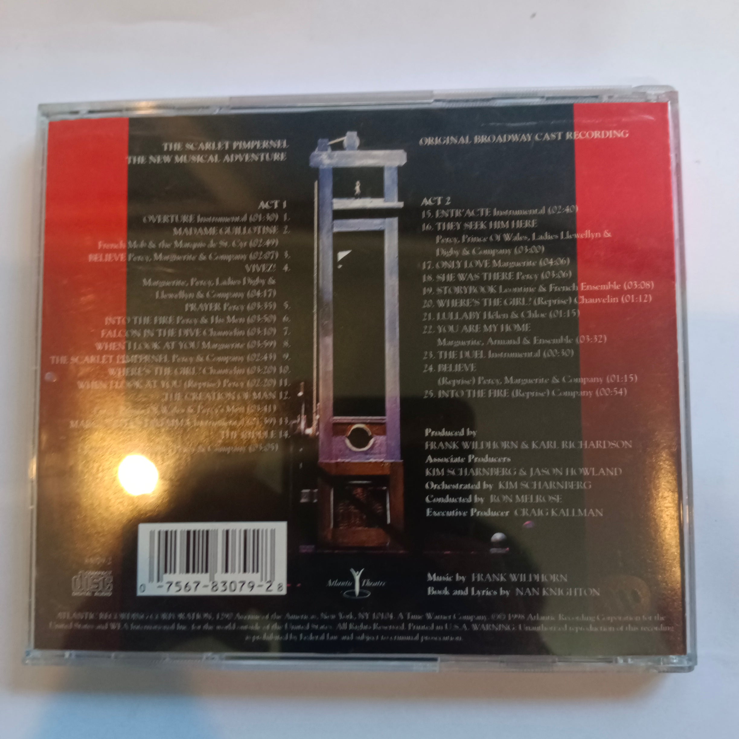 ส่งฟรี* Frank Wildhorn, Nan Knighton : The Scarlet Pimpernel - Original ...