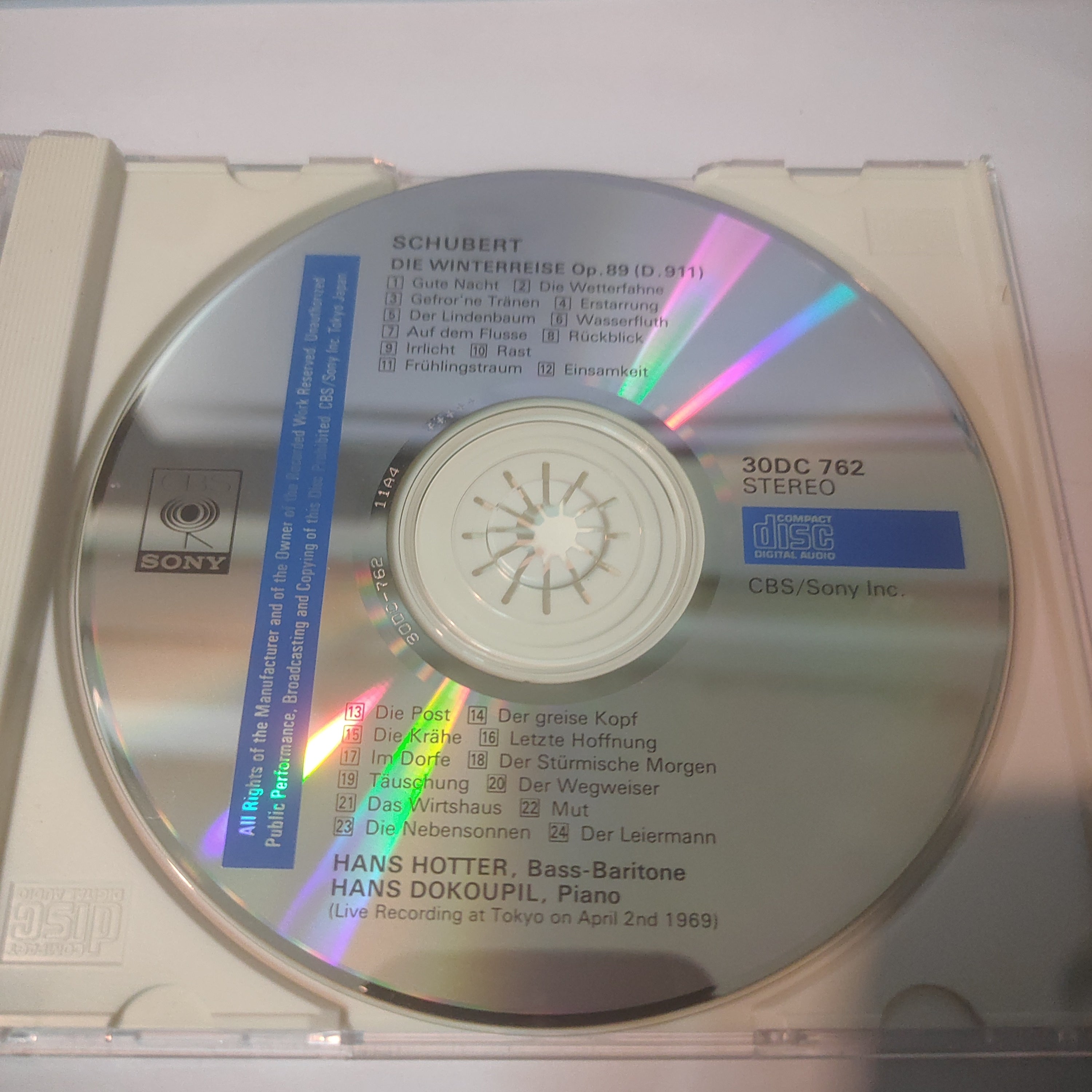 ส่งฟรี* Franz Schubert, Hans Hotter, Hans Dokoupil : Die Winterreise Op ...