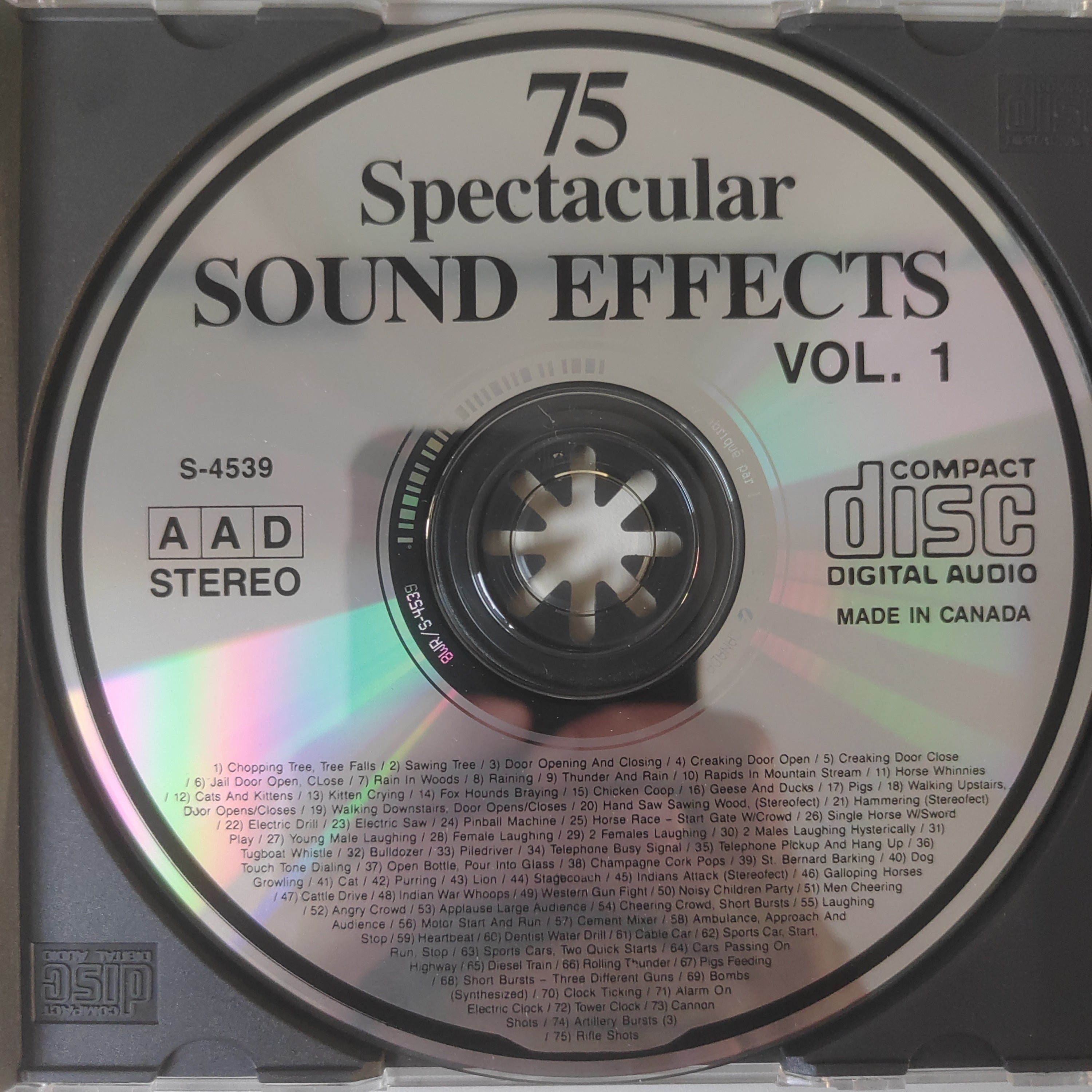 ส่งฟรี* No Artist : 75 Spectacular Sound Effects - Vol. 1 (CD) ที่ ...