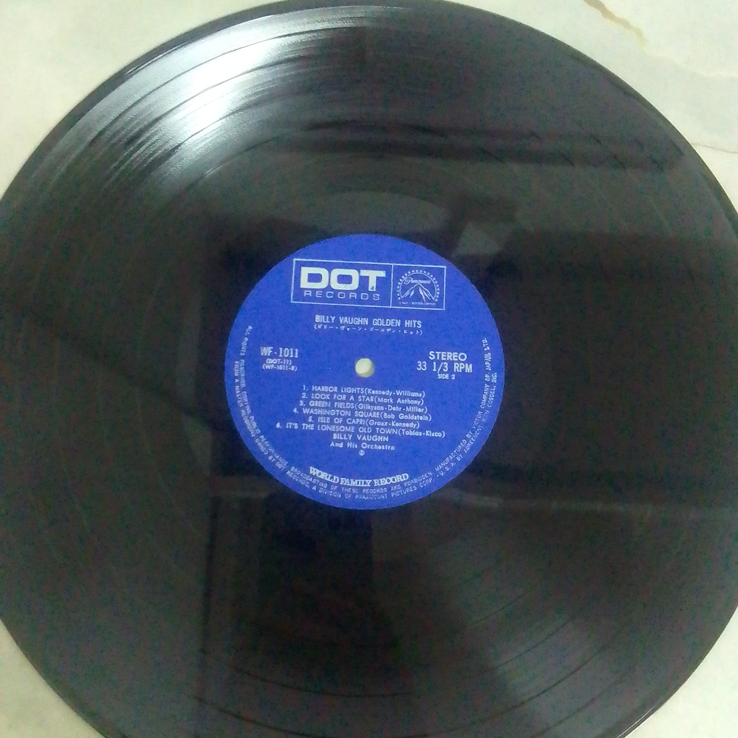 ส่งฟรี* Billy Vaughn : Golden Hits (Vinyl) ที่ Restory Music แหล่งรวม ...
