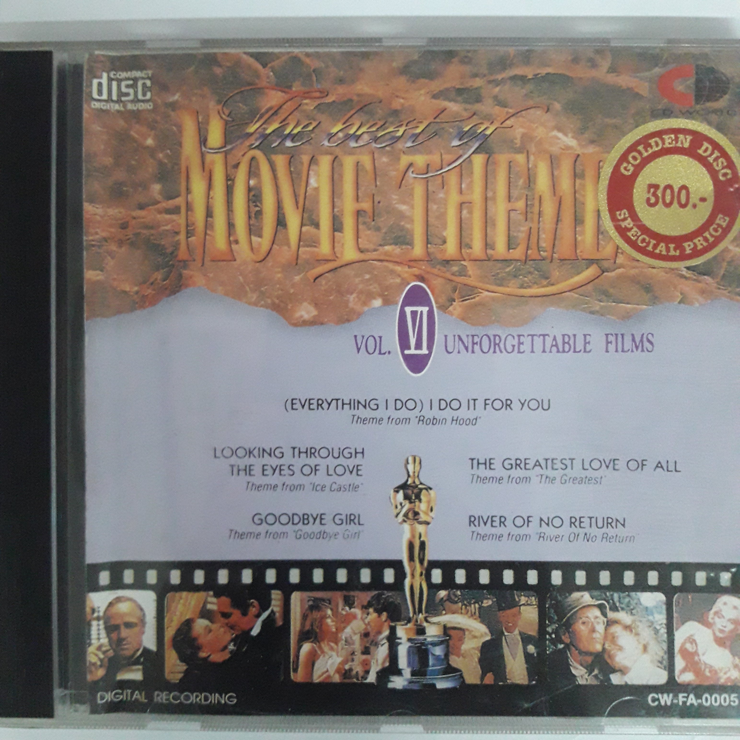 ซีดี Various - THE BEST OF MOVIE THEMES VOL.6 UNFORGETTABLE FILMS (CD ...