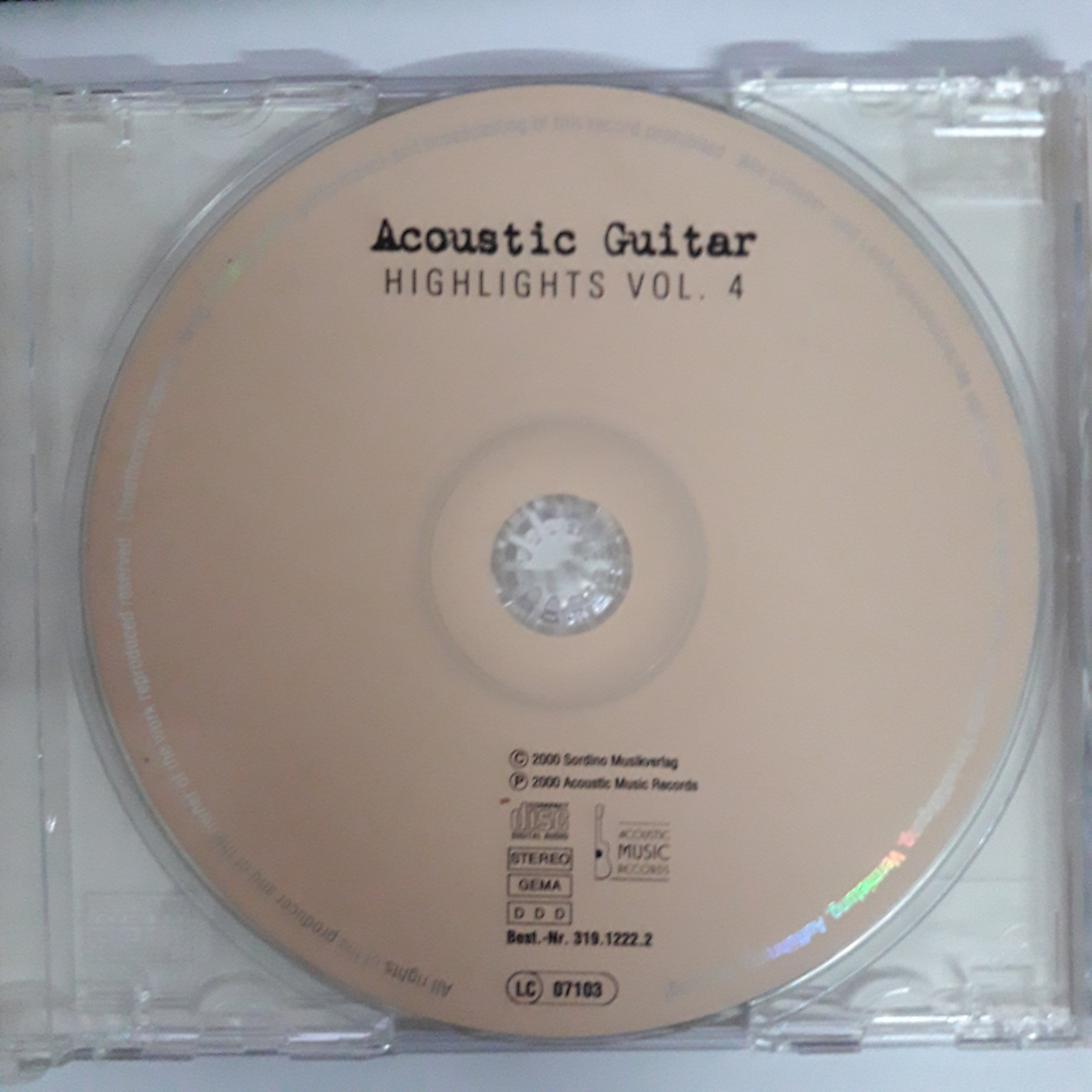 ซีดี Various - ACOUSTIC GUITAR HIGHLIGHTS VOL.4 (CD) (VG+) – Restory Music