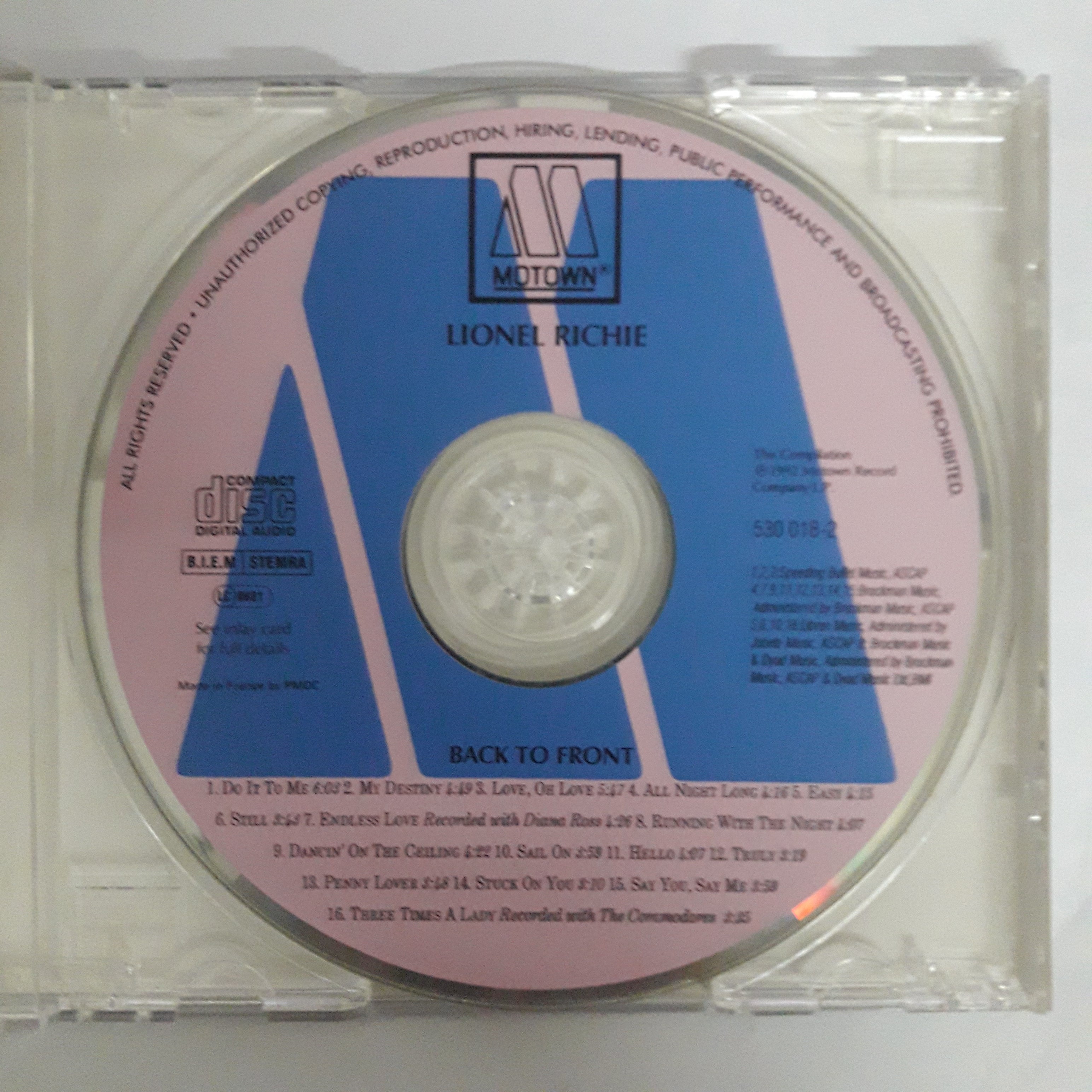 ส่งฟรี* Lionel Richie : Back To Front (CD) ที่ Restory Music แหล่งรวม ...