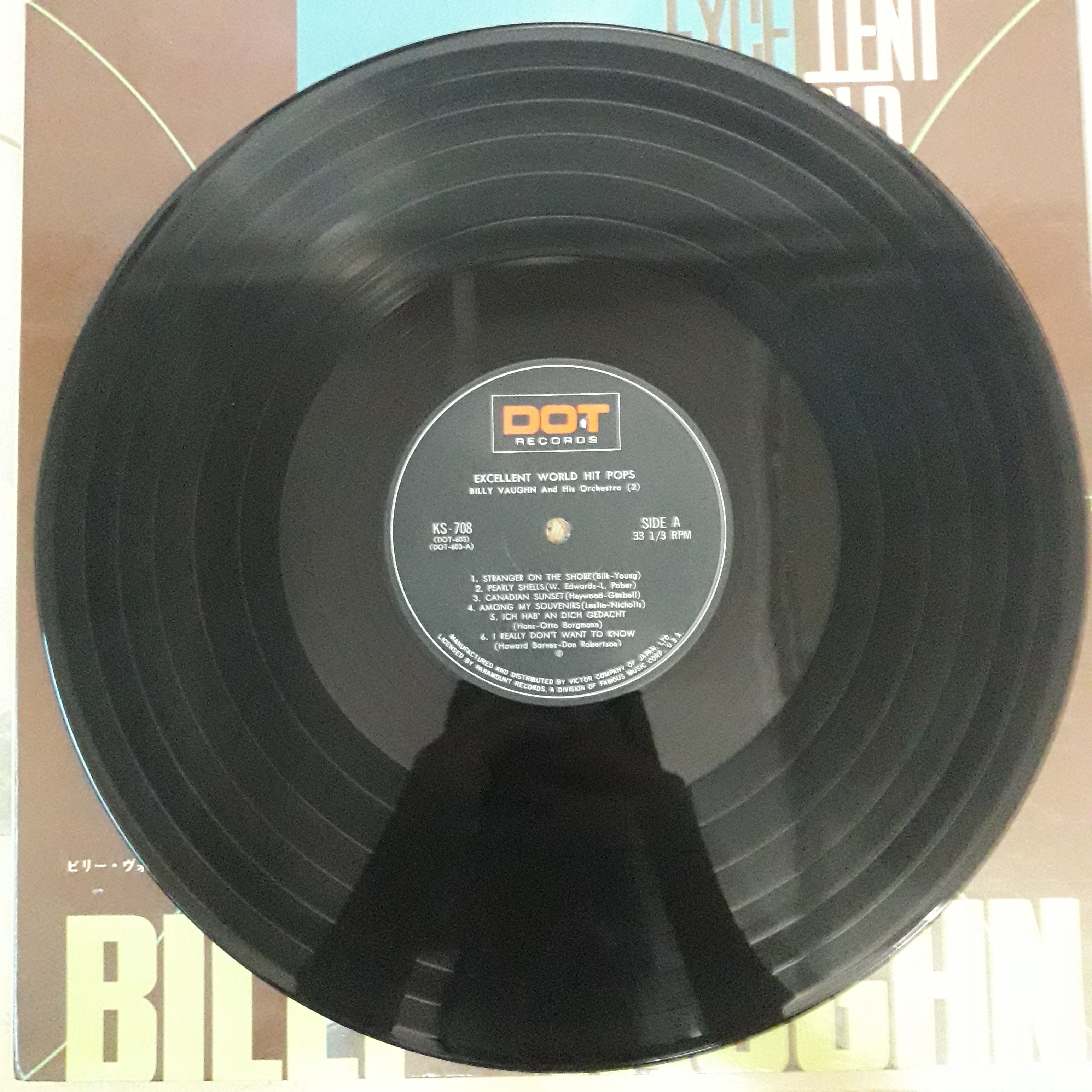 แผ่นเสียง Billy Vaughn - Excellent World Hit Pops (Vinyl) (VG+ ...