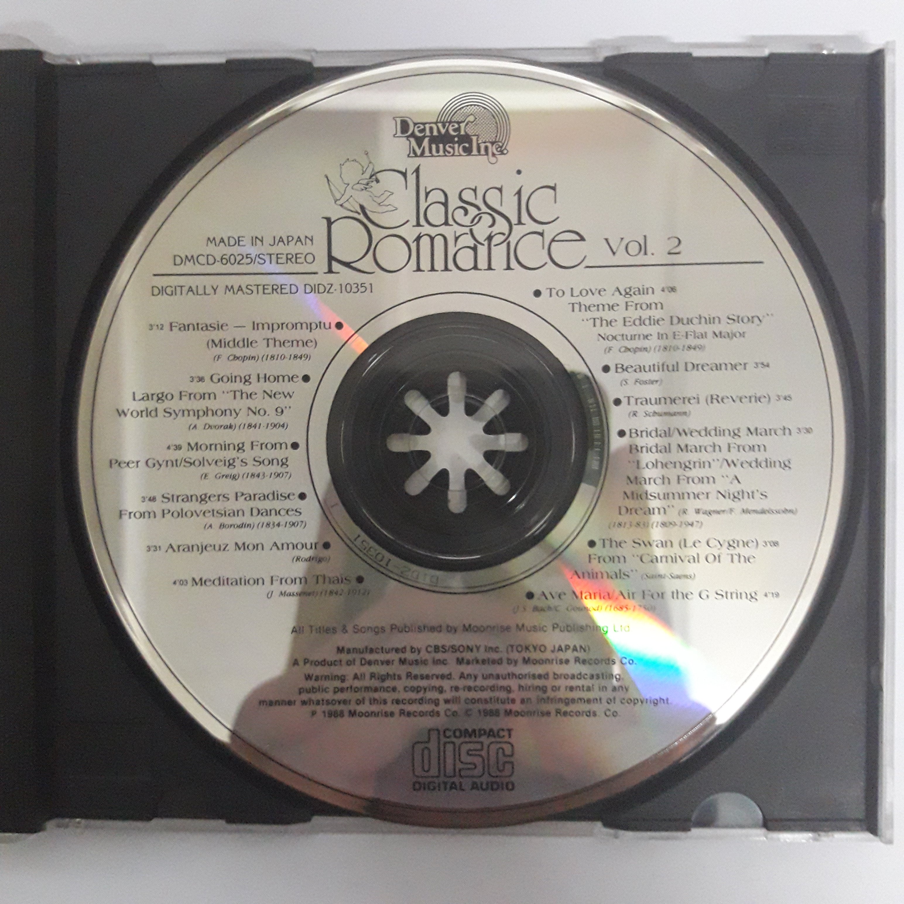ซีดี Various - Classic Romantic Vol.2 (CD) (VG+) – Restory Music