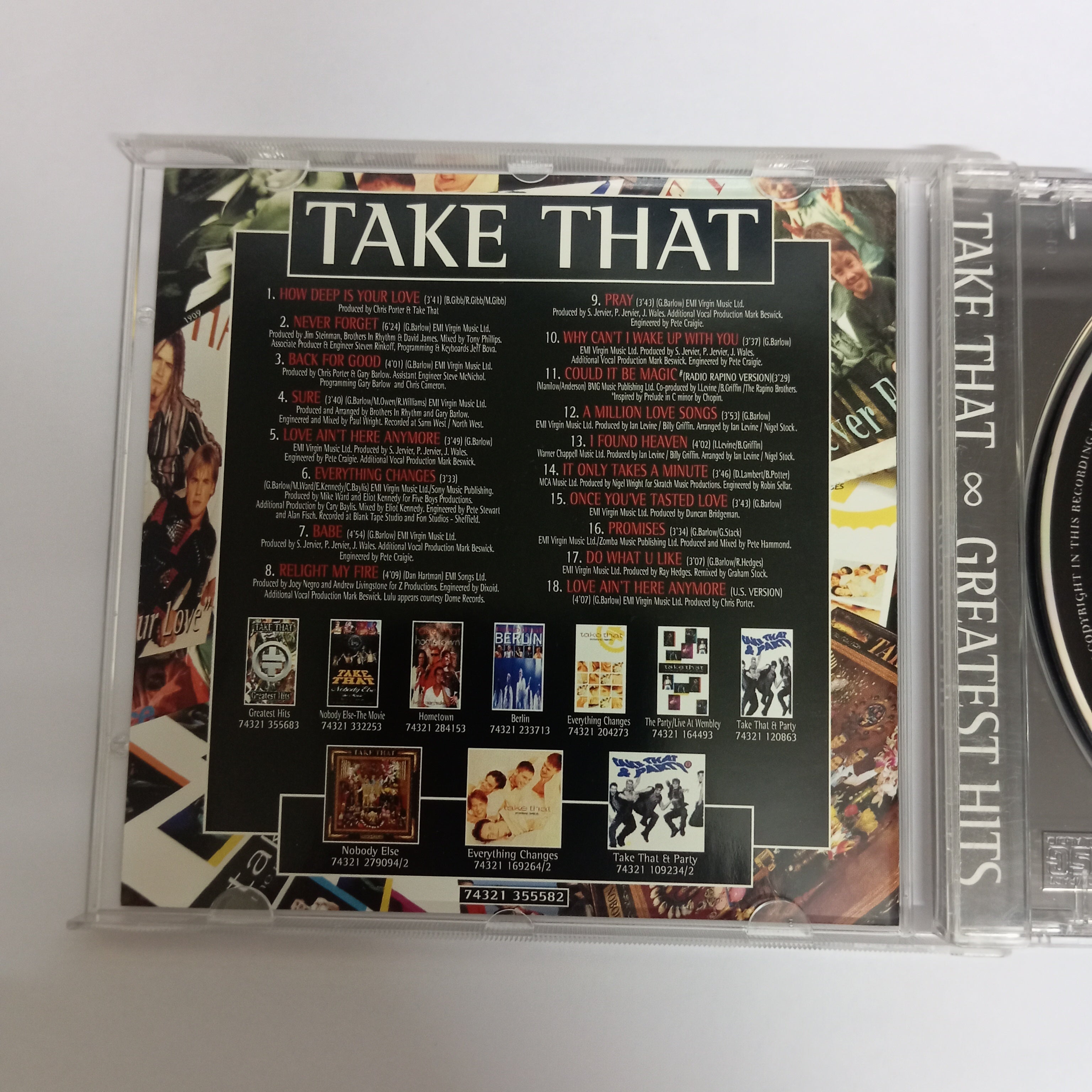 ส่งฟรี* Take That : Greatest Hits (CD) ที่ Restory Music แหล่งรวมซีดี ...