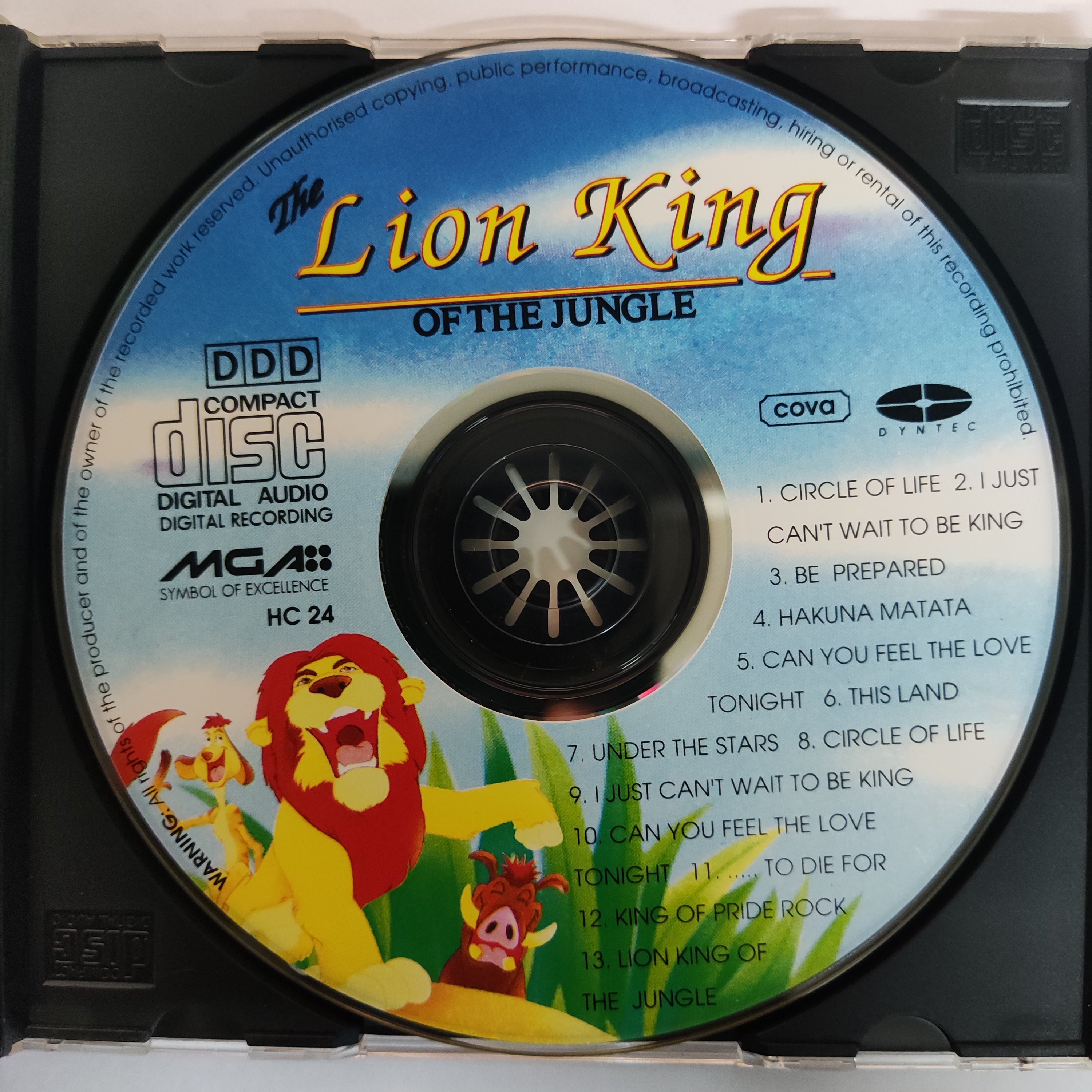 ซีดี The Jungle Band & The Safari Singers - The Lion King Of The Jungl ...