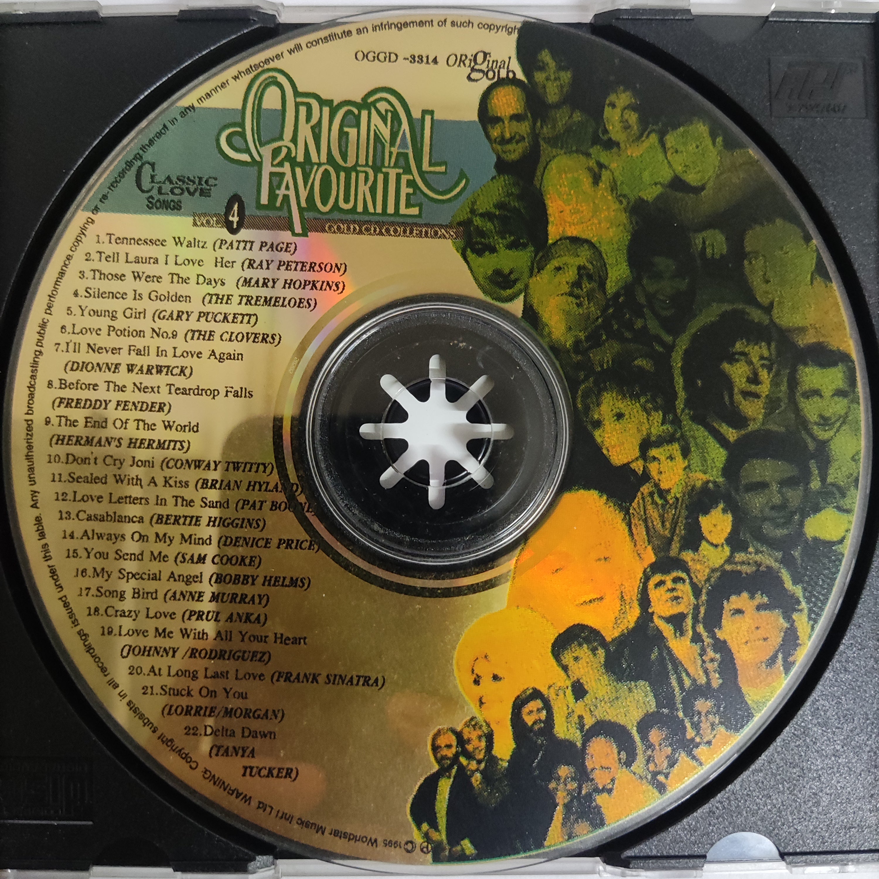 ซีดี Various - Original Favourite Vol.4 (CD) (VG+) (แผ่นทอง) – Restory ...