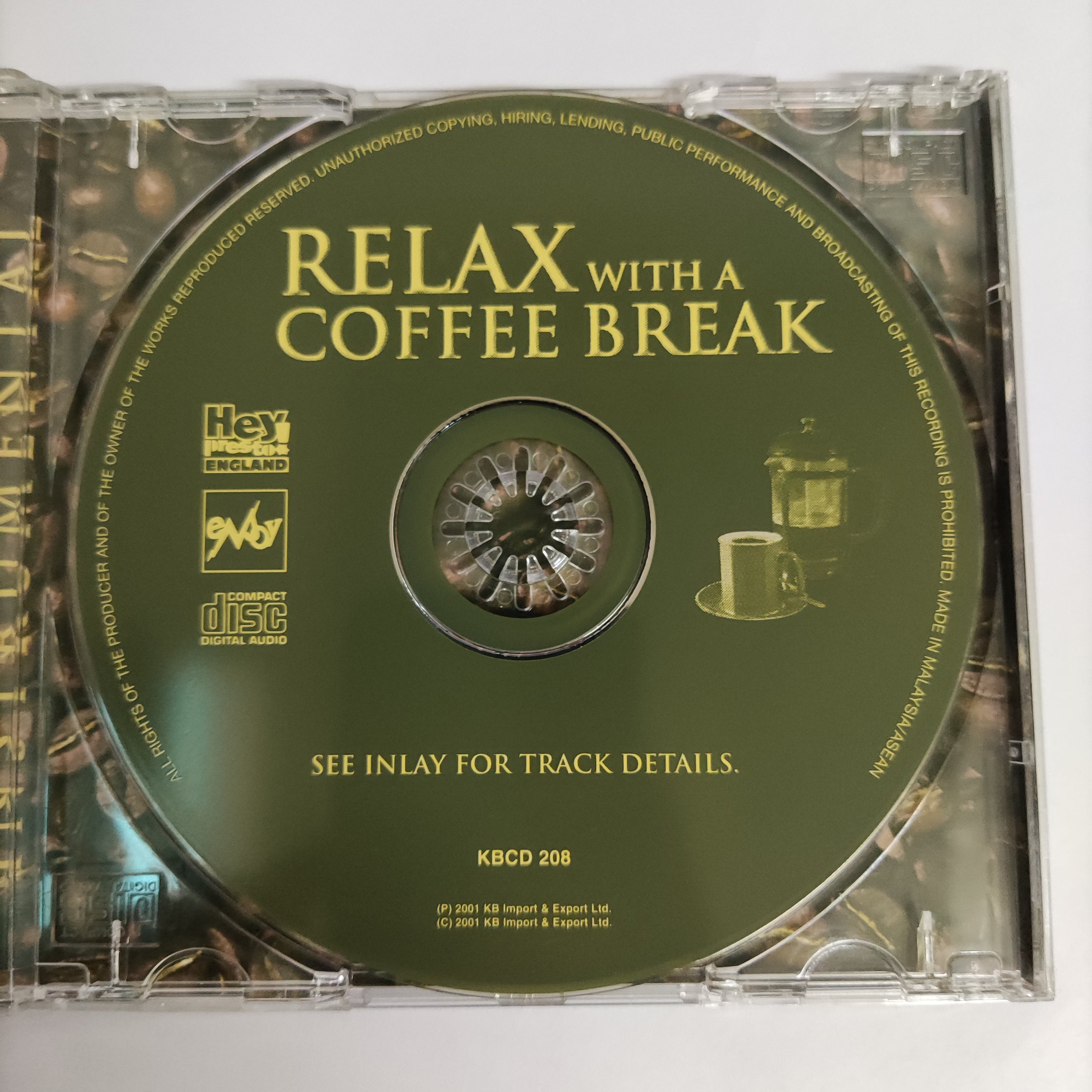 ซีดี Various - Relax With A Coffee Break (CD) (VG+) – Restory Music