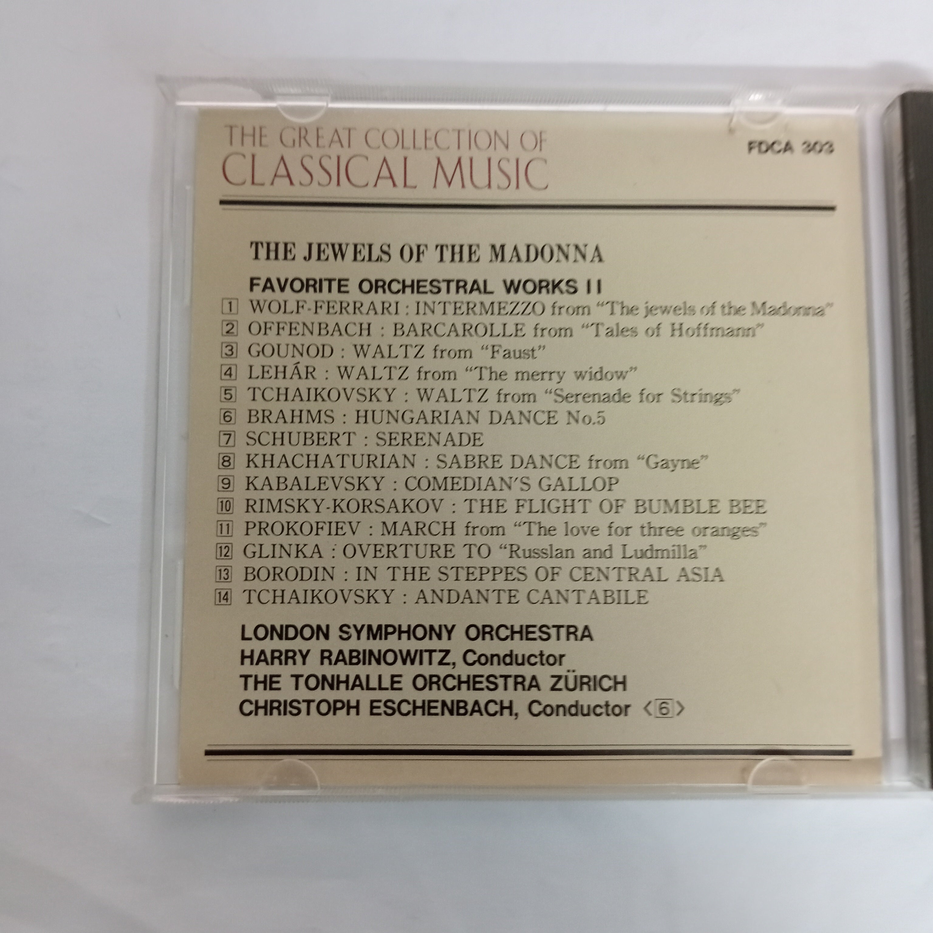 ซีดี HARRY RABINOWITZ, London Symphony - The Jewels Of The Madonna (CD ...