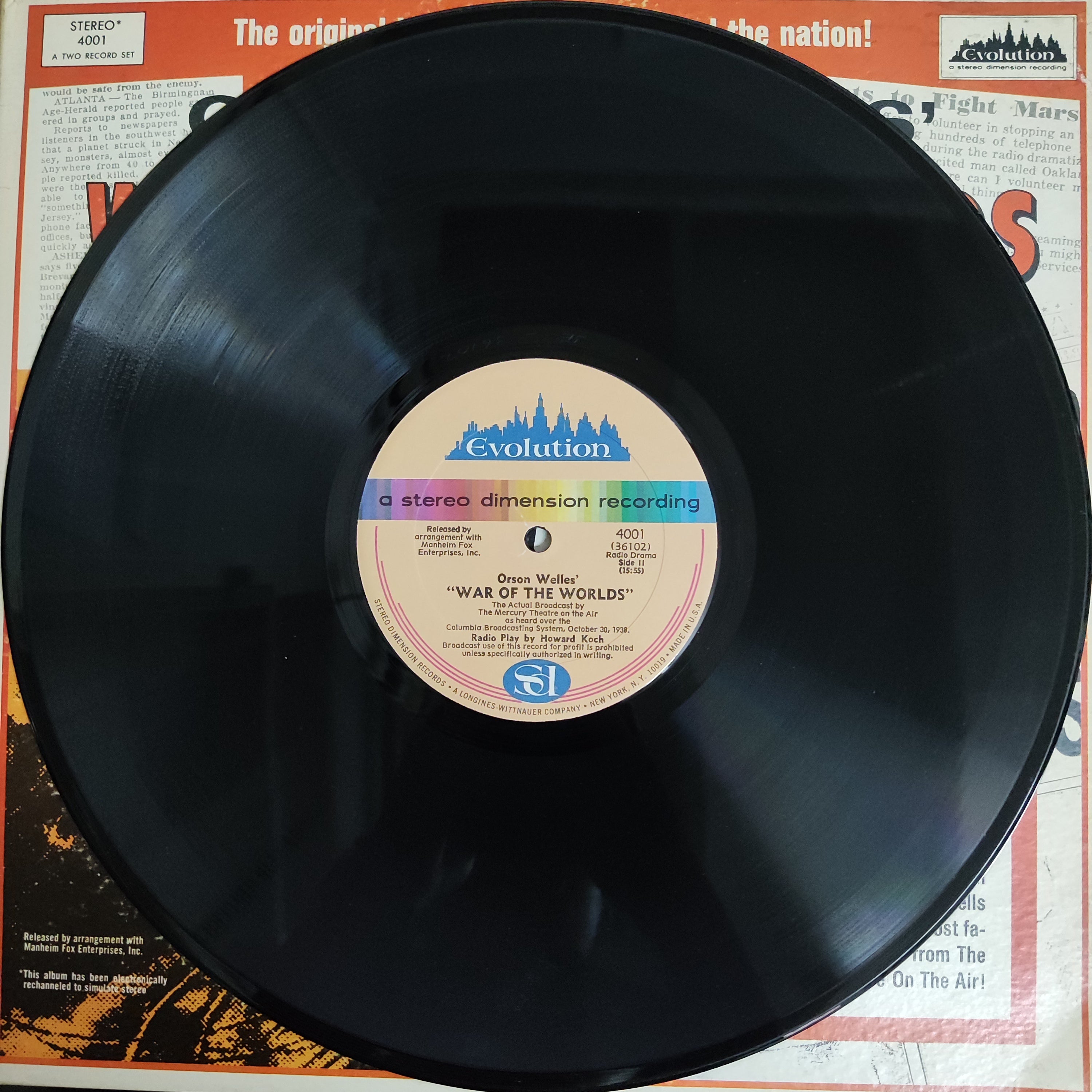 ส่งฟรี* Orson Welles : War Of The Worlds (Vinyl) ที่ Restory Music ...
