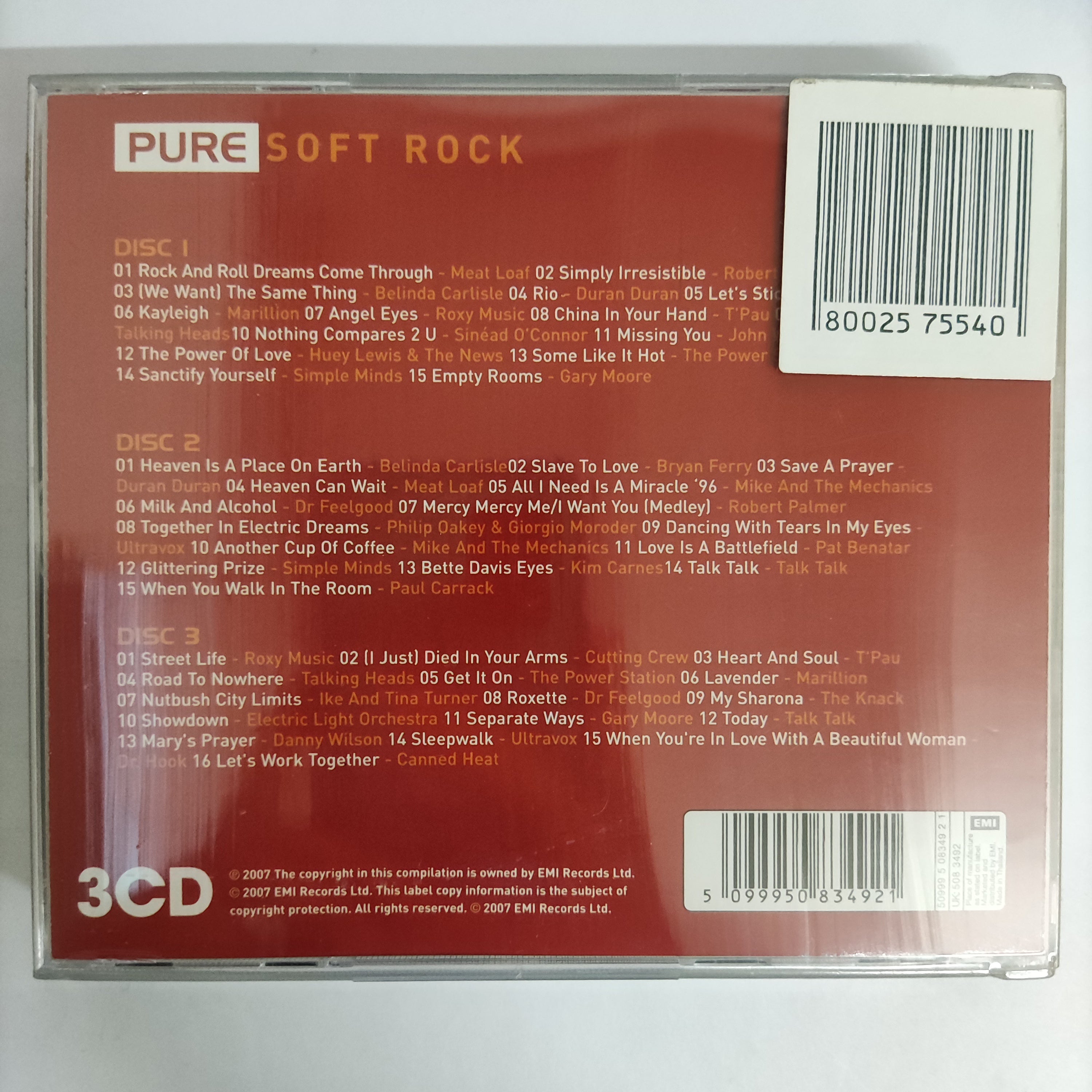 Various - Pure Soft Rock (CD) ที่ Restory Music แหล่งรวมซีดี แผ่นเสียง ...