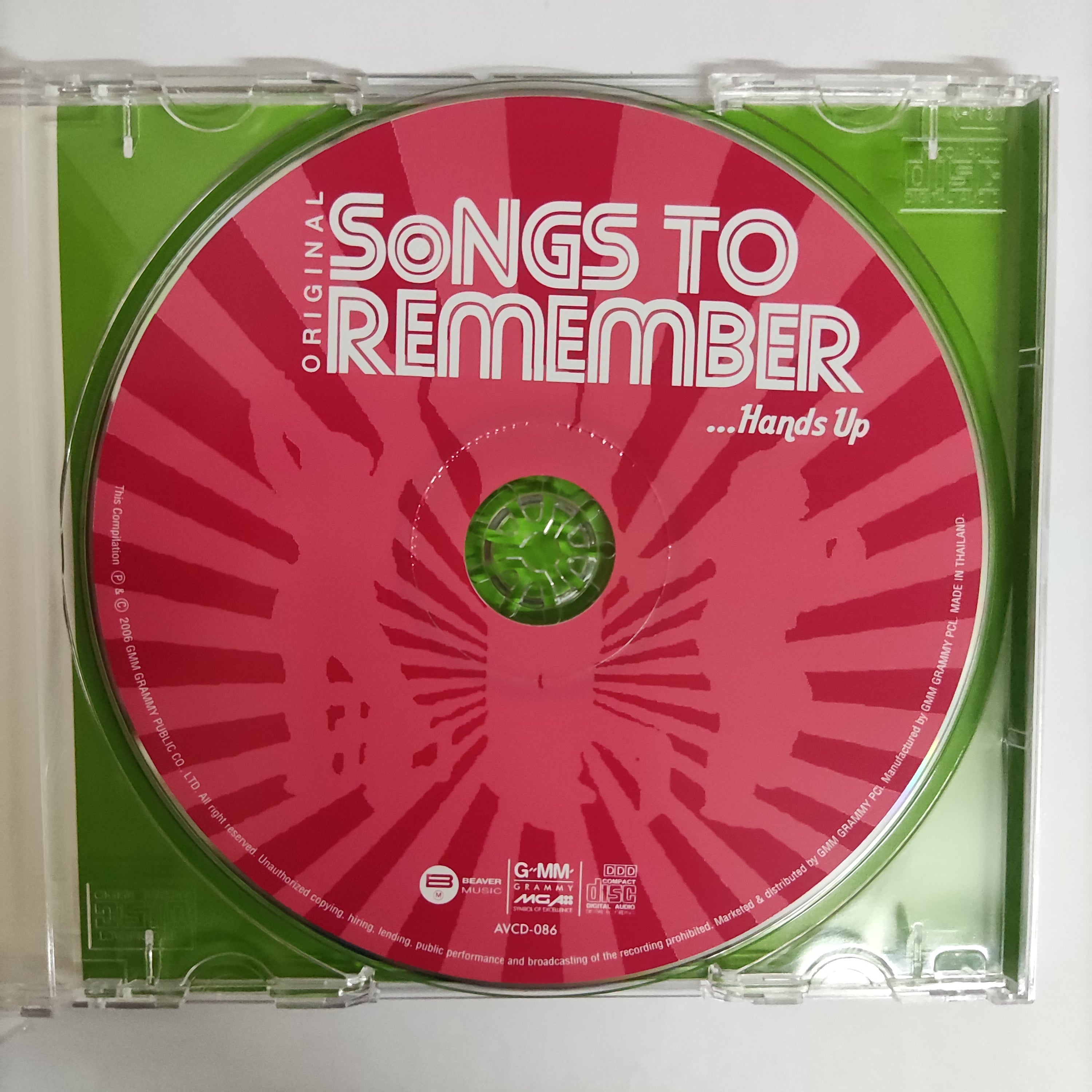 ซีดี Various - Original Songs To Remember Hands Up (CD) (NM) – Restory ...