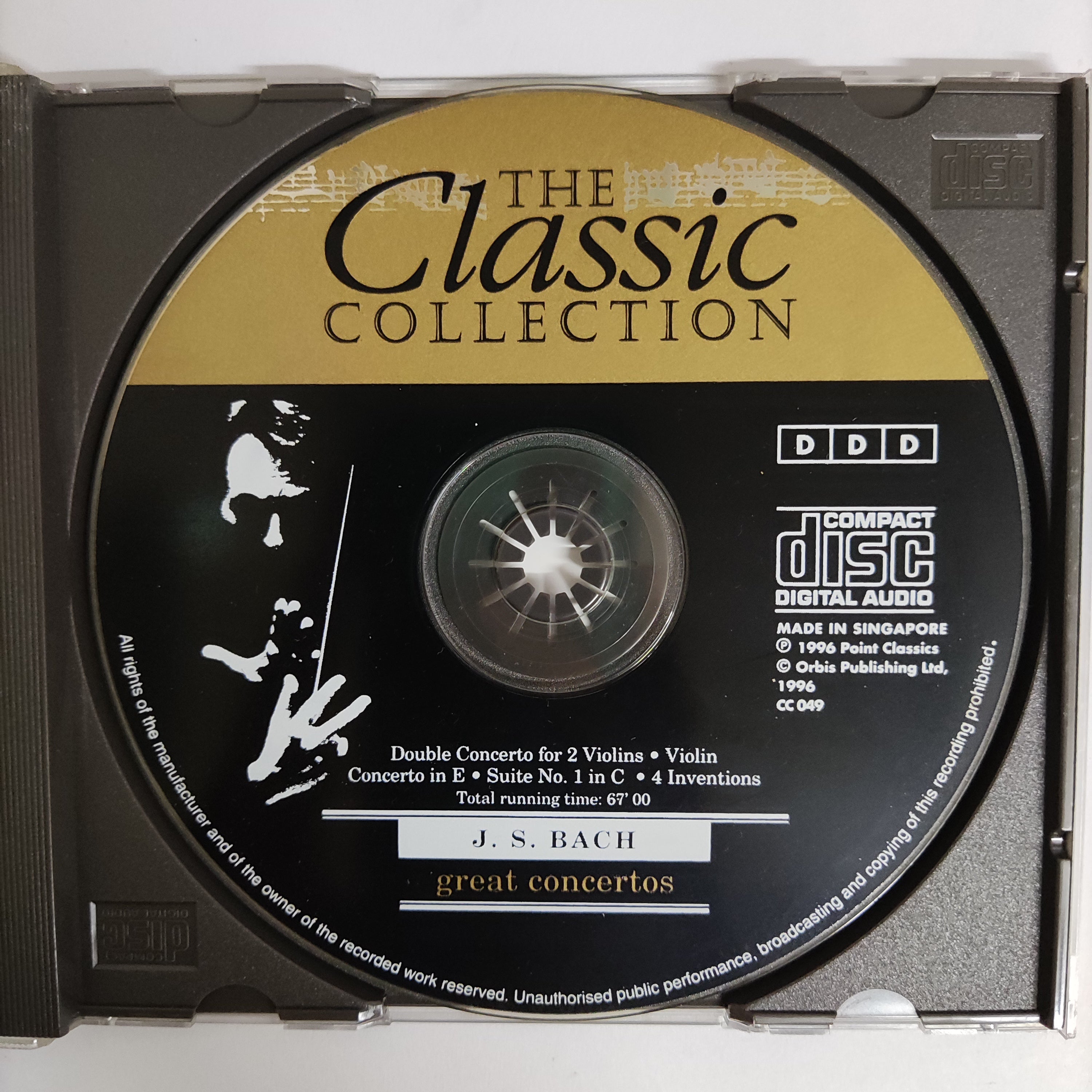 ซีดี J.S Bach - The Classic Collection (CD) (VG+) – Restory Music
