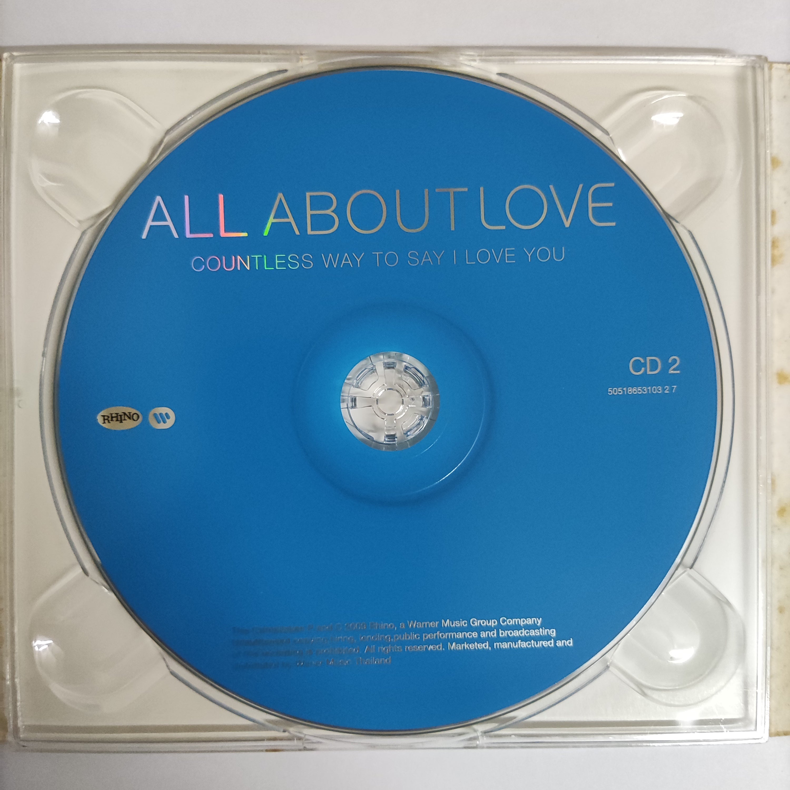 ซีดี Various - All About Love Countless Way To Say I Love You (CD) (NM ...