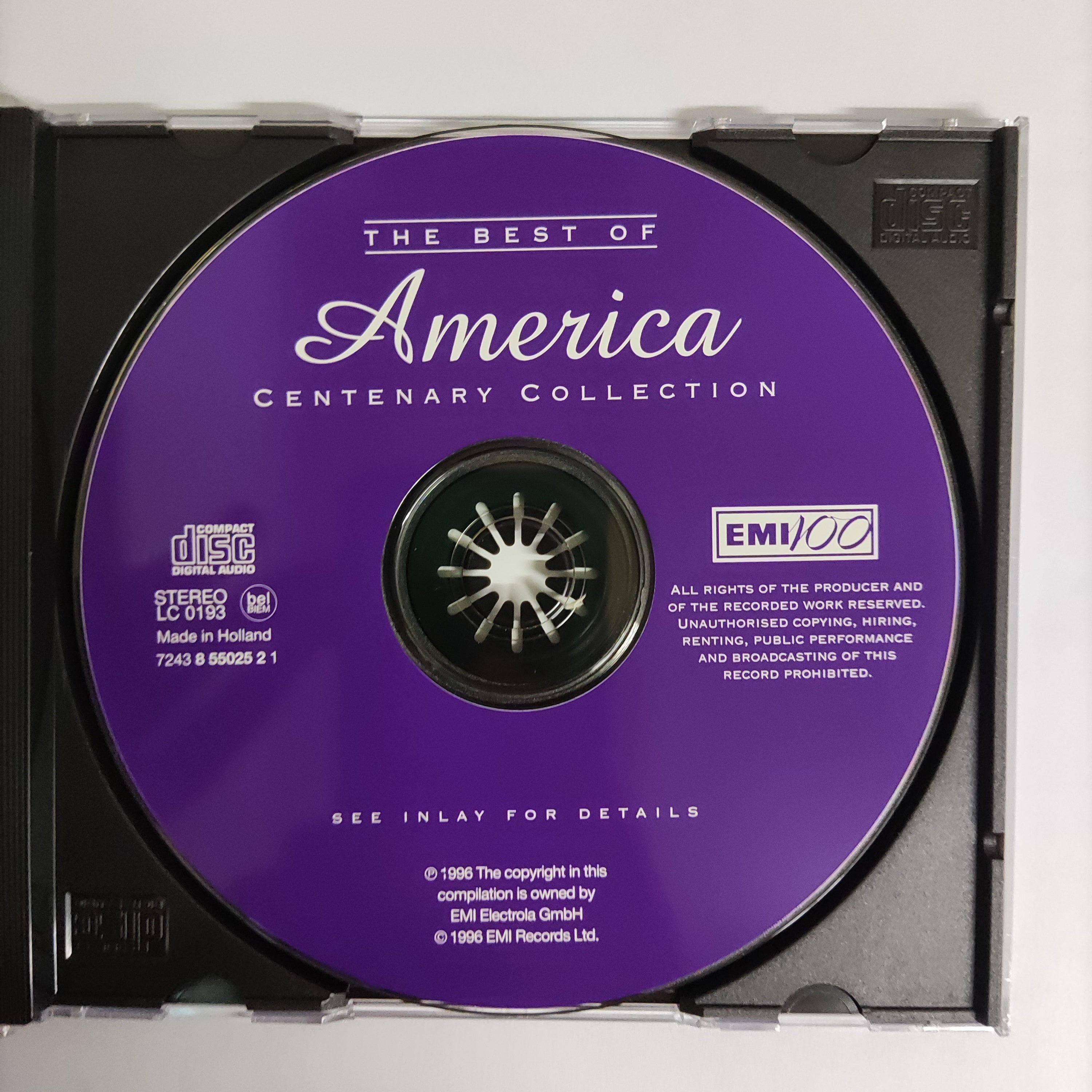 ซีดี America – The Best Of America (CD) (NM) – Restory Music