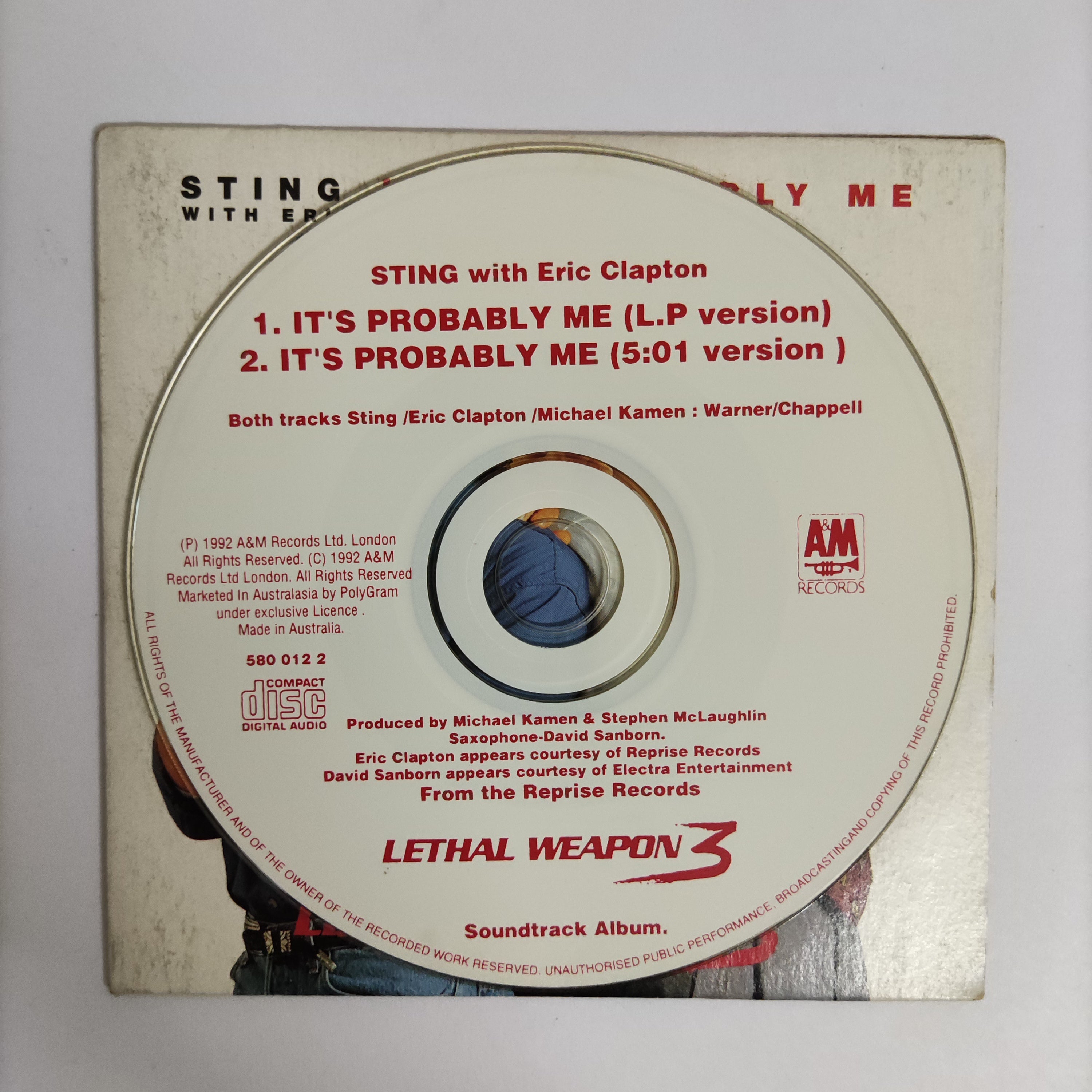 ซีดี Sting - It's Probably Me (CD) (VG) – Restory Music
