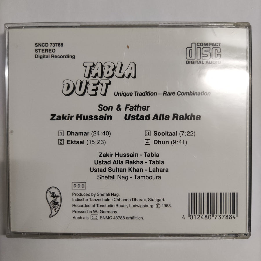 Zakir Hussain & Alla Rakha - Tabla Duet (Unique Tradition - Rare ...