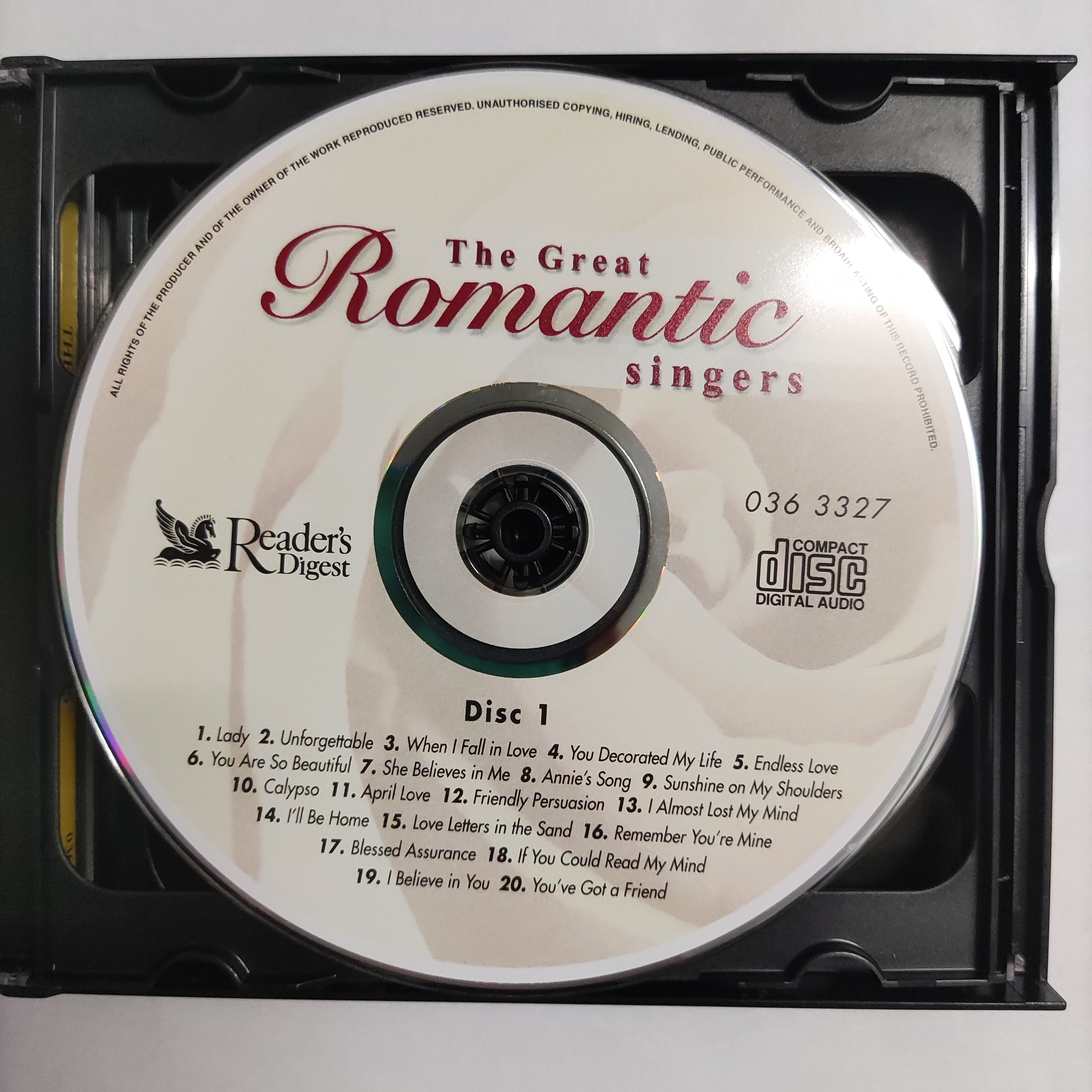 ซีดี Various - The Great Romantic Singers (CD) (VG+) (5CDs) – Restory Music