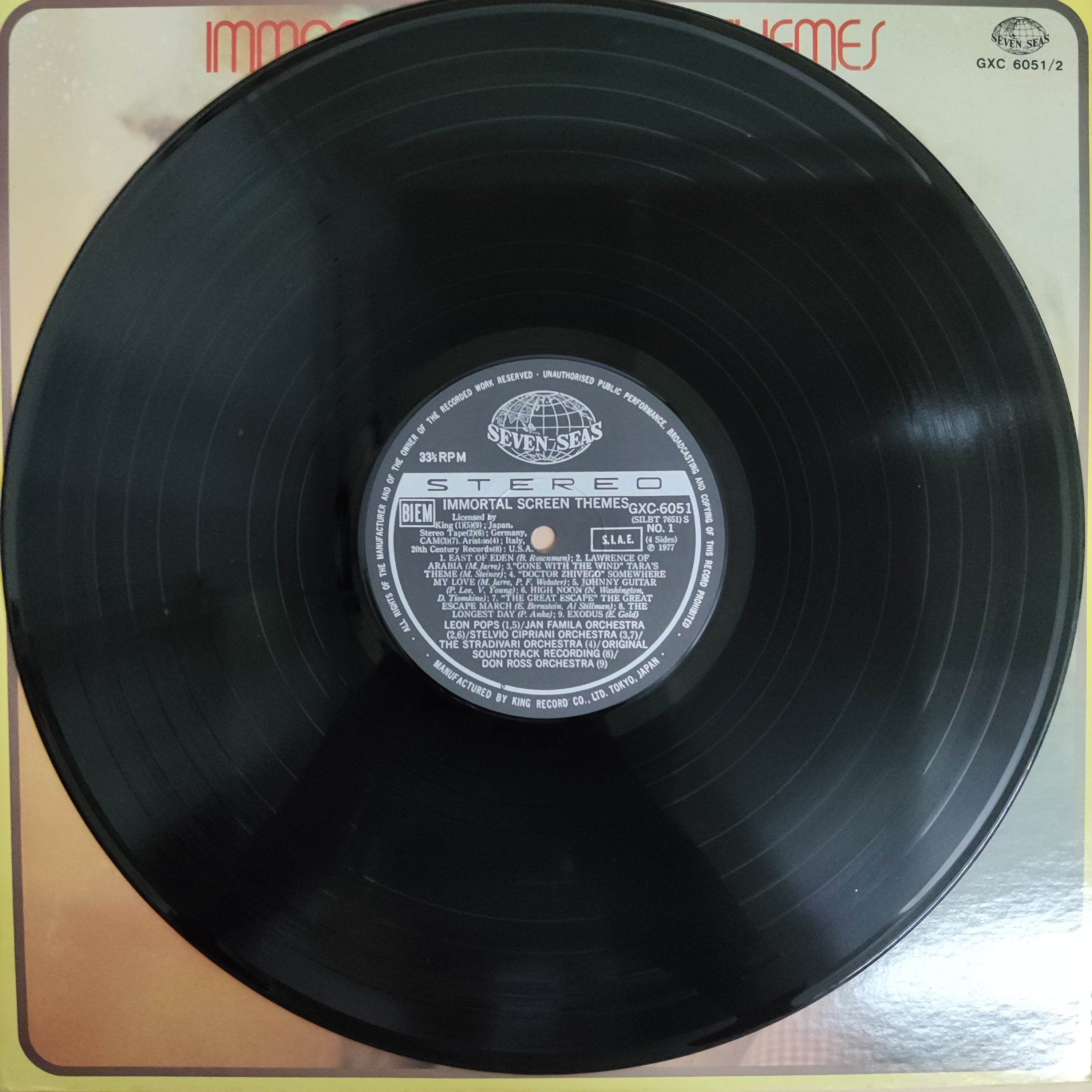 แผ่นเสียง Various - Immortal Screen Themes (Vinyl) (VG+) (2LPs ...
