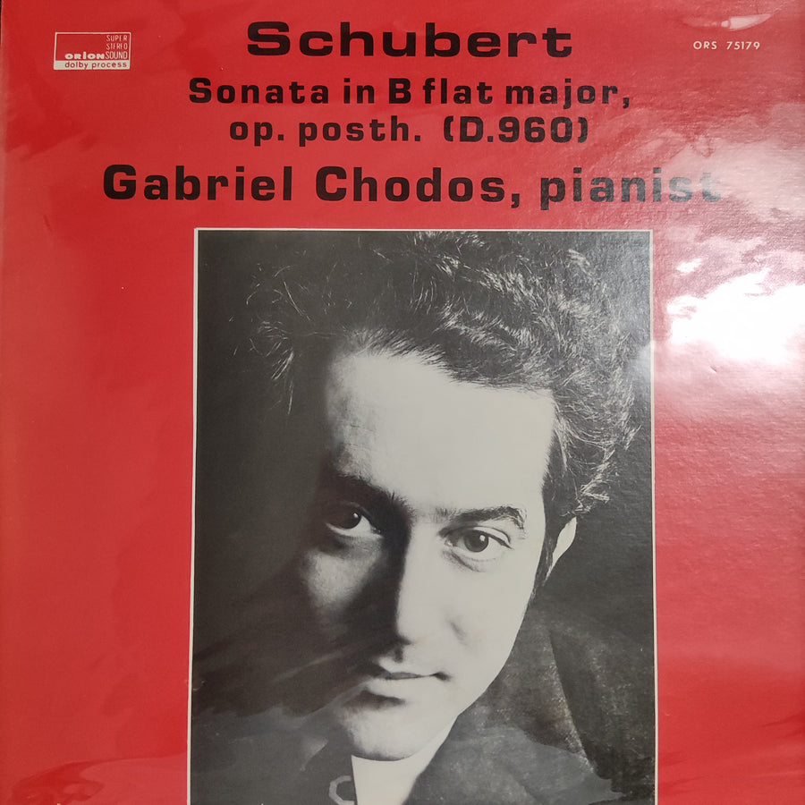 แผ่นเสียง Gabriel Chodos - Schubert Sonata In B Flat Major Op. Posth ...