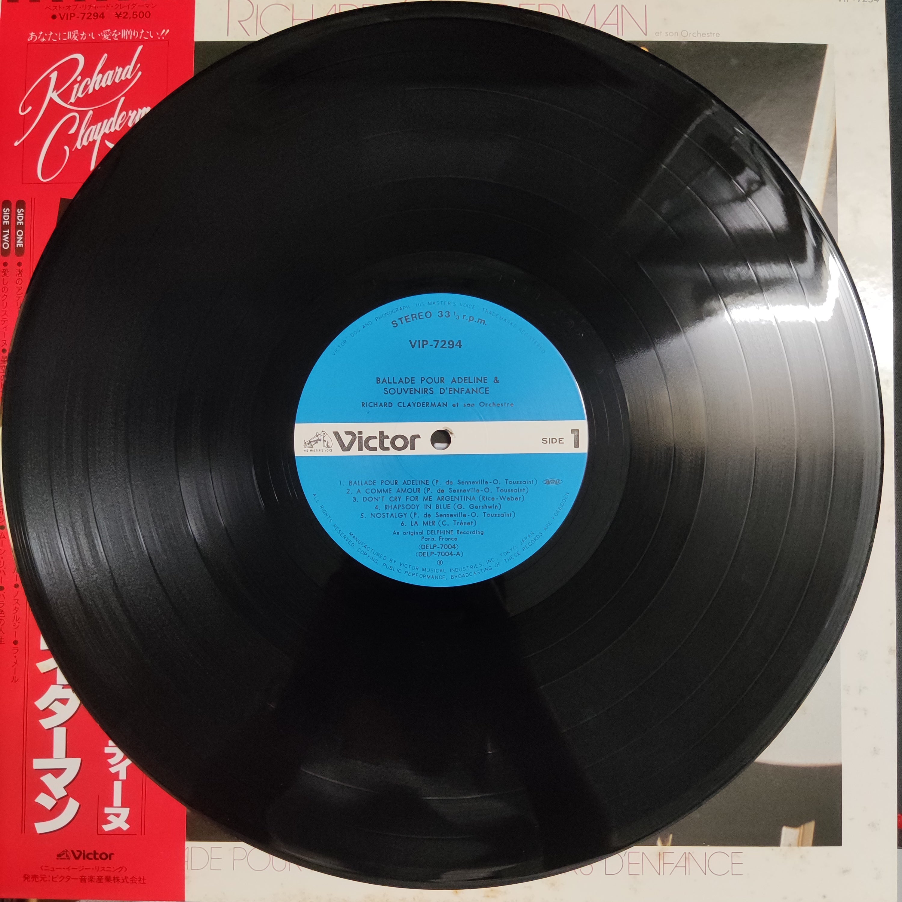 Richard Clayderman - Ballade Pour Adeline & Souvenirs D'Enfance (Vinyl ...